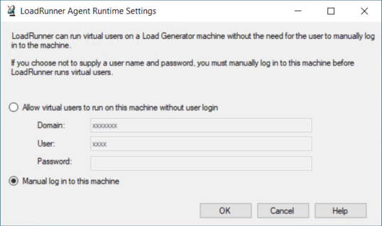 In LoadRunner, how to configure LG agent to run as process or as service