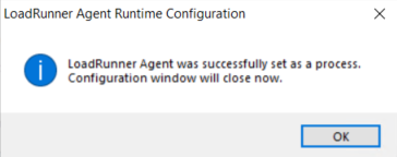 In LoadRunner, how to configure LG agent to run as process or as service