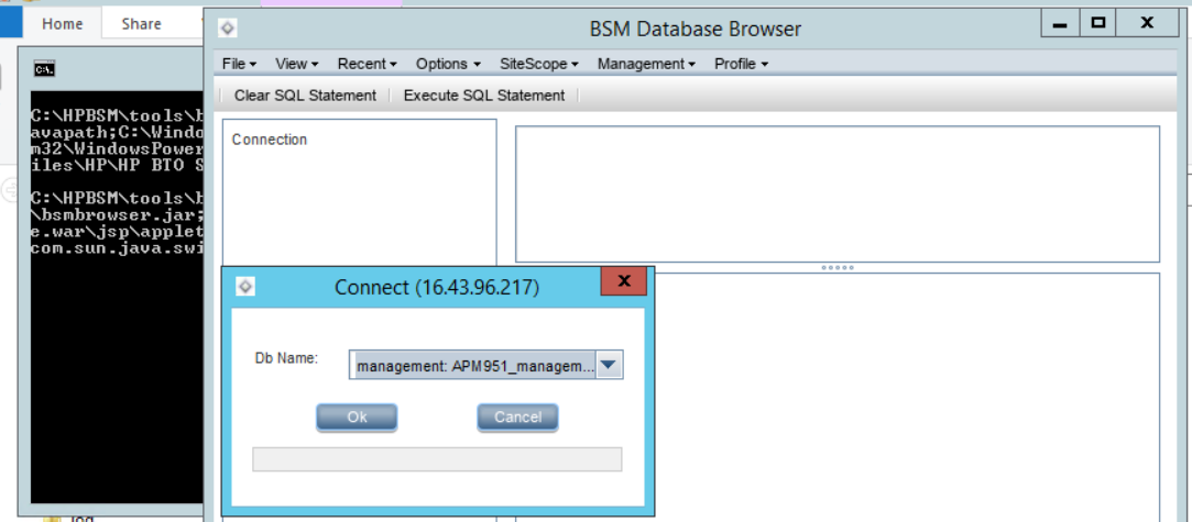 How to disconnect a Profile Database from APM