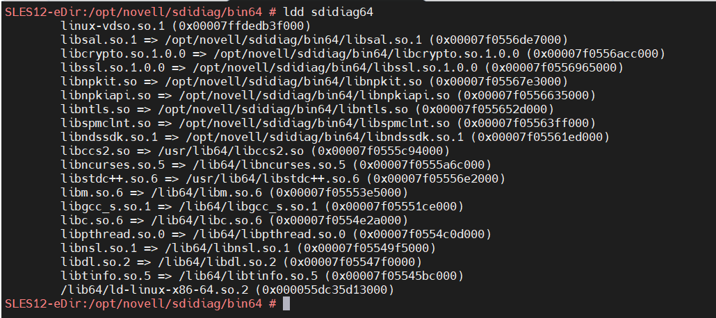 Running sdidiag64 causes utility to segmentation fault (core dump)