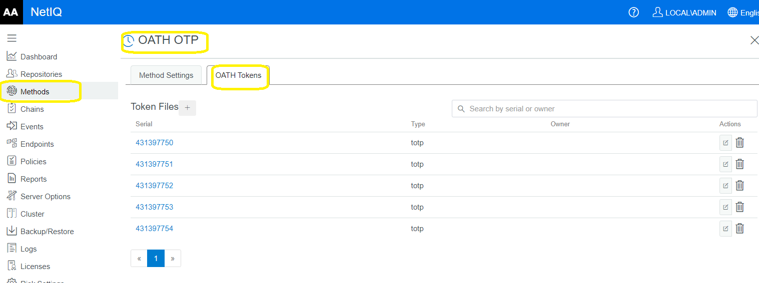 Unable to import token file received from vendor