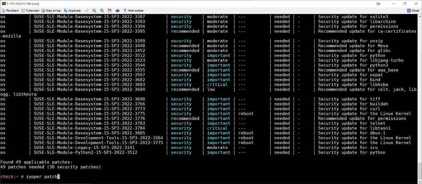 How to install the SMG server updates at the appliance server console ...