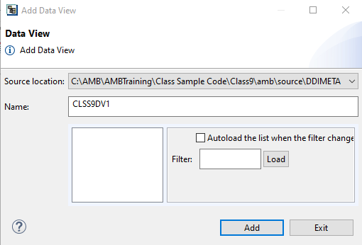 Configuring the AMB Data View Explorer to Use the DB2 Catalog for SQL Objects