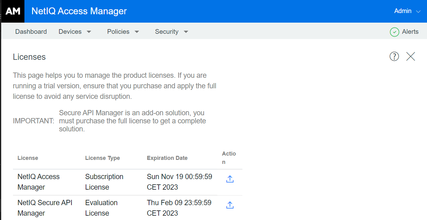 Cannot remove Secure API Manager configuration