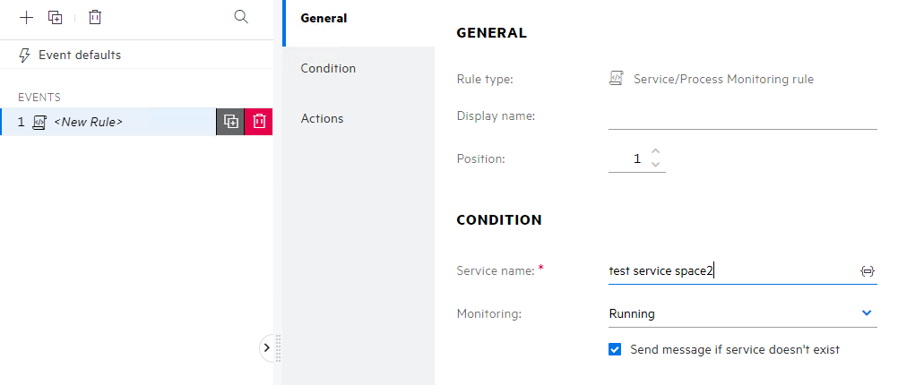 Service/Process monitor where the Windows service name has a trailing space