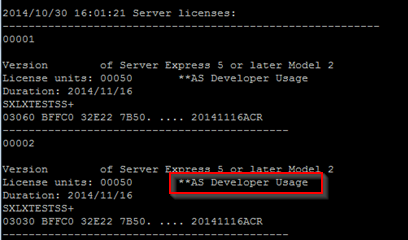How to install a Server Express development/compiler license
