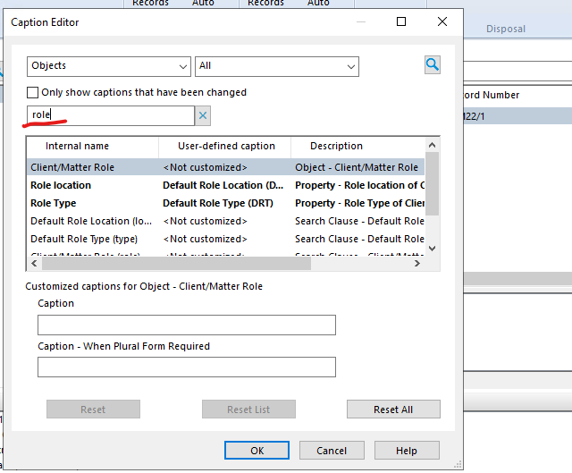 How to properly use Caption Editor to find captions to edit