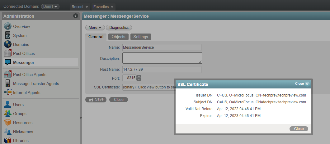 How to use commercial certificates with GW Messenger