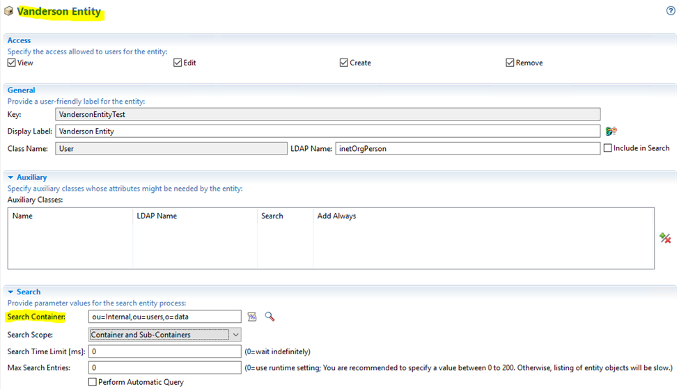 Identity Apps Entity Search - Displaying users from other Containers ...