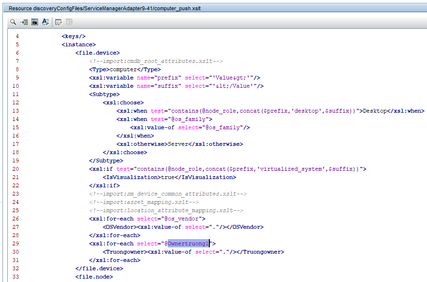 How to sync a custom Ci attribute from UCMDB to SM using SMAdapter-9.41