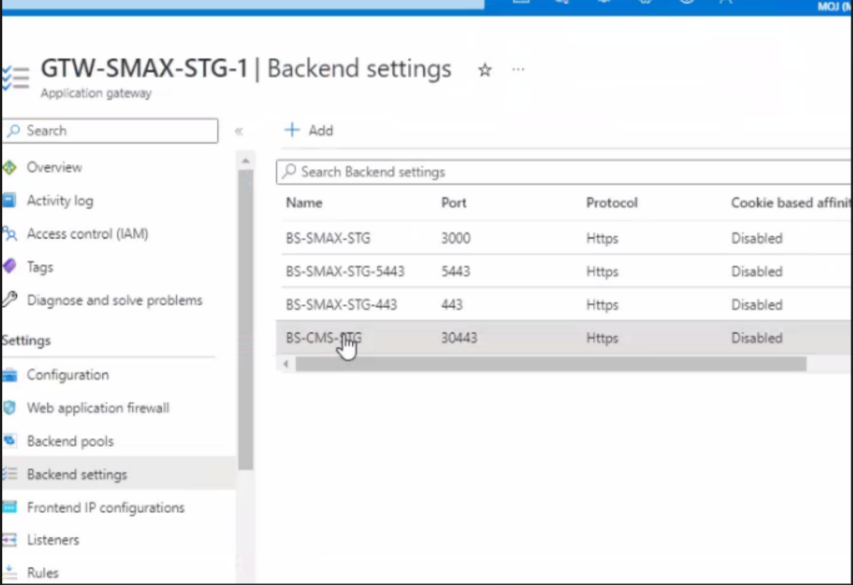 Issue with deployment of UCMDB part of SMAX on Azure (AKS), login page /bo/boLogin and displays ...