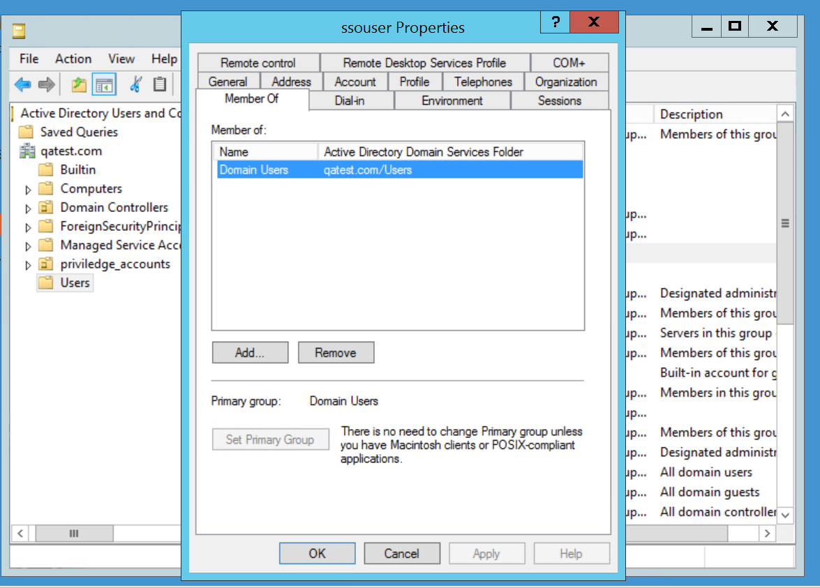 PAM AppSSO user without domain admin dependency