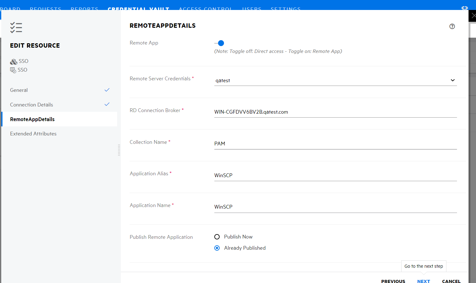 PAM AppSSO user without domain admin dependency