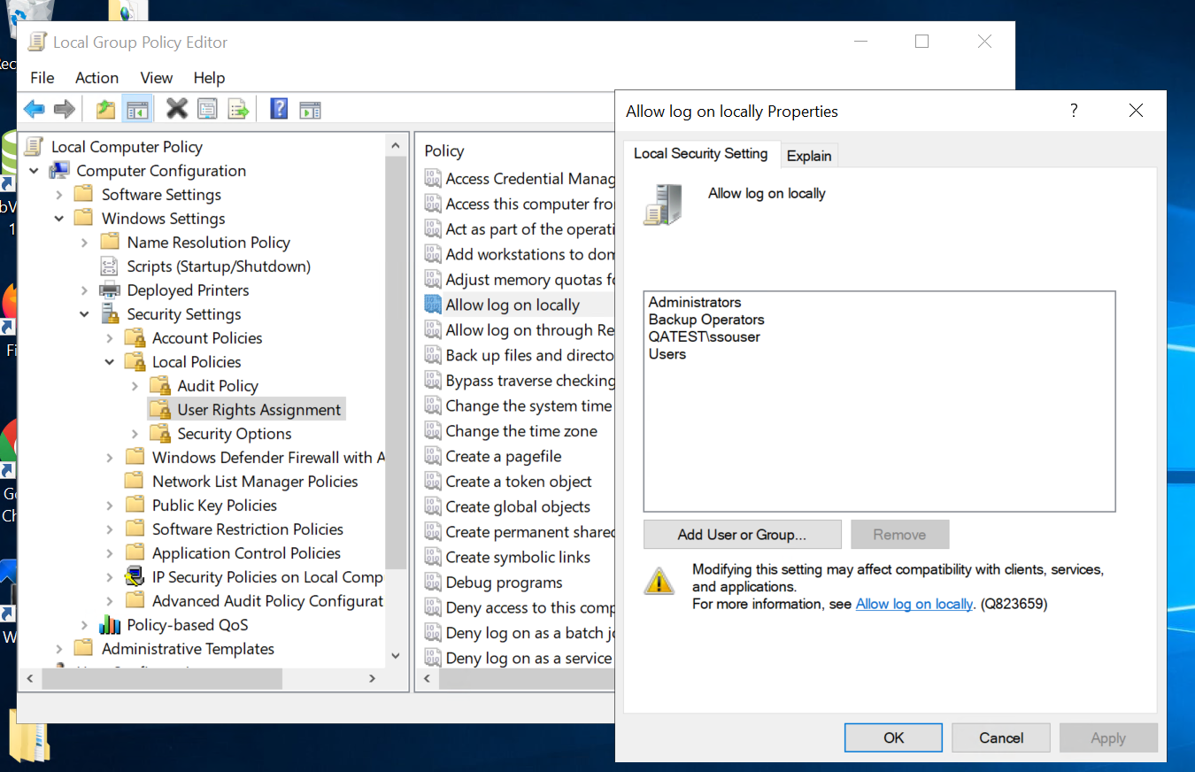 PAM AppSSO user without domain admin dependency