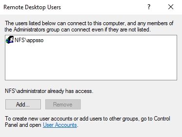 PAM AppSSO user without domain admin dependency