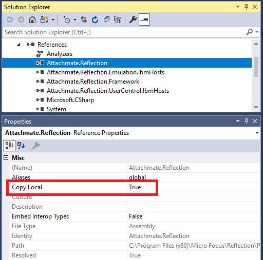 “Attachmate.Services.API.Framework” error when running .NET application