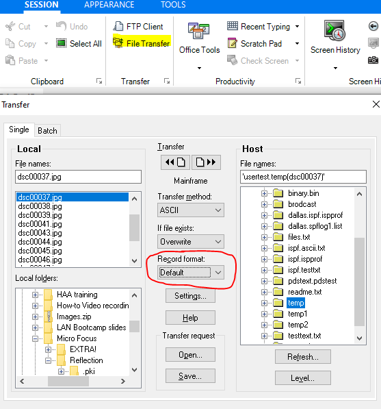 Extra Basic macro to perform IND$File File transfers fails with an ...