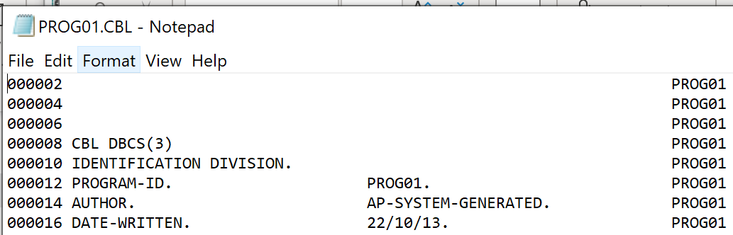 AppMaster Builder SYM1 keyword flags the DBCS compiler directive as invalid