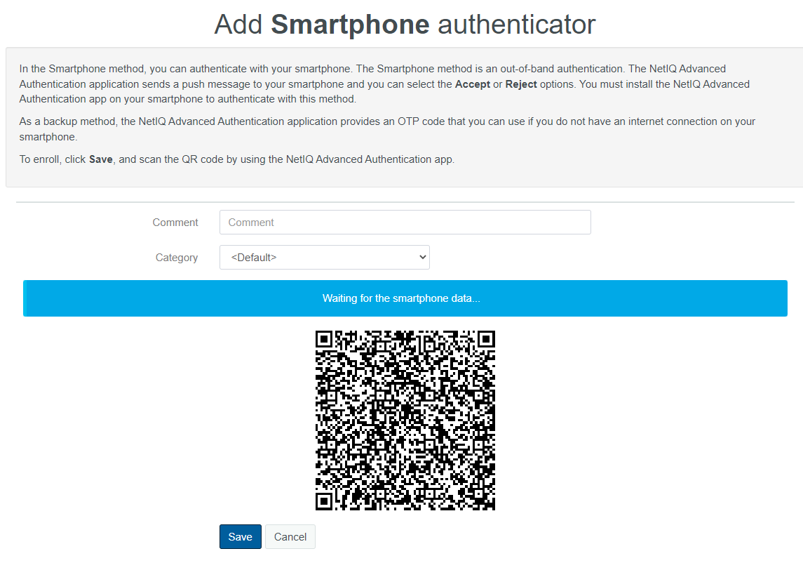 How to configure the Advanced Authentication Smartphone method