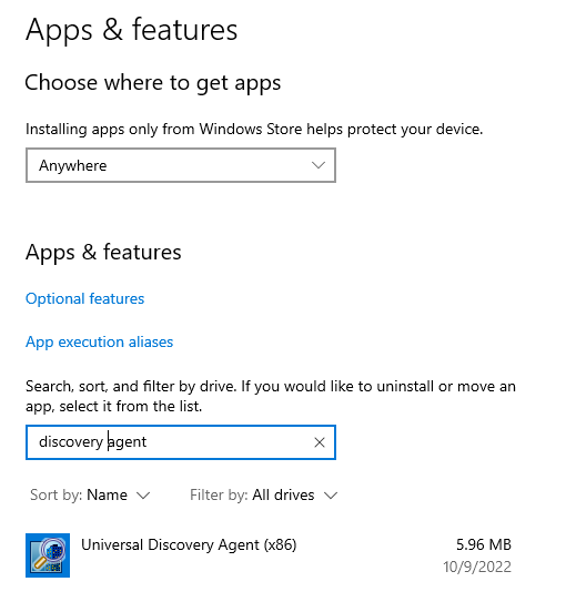 How to check UD agent status in target devices