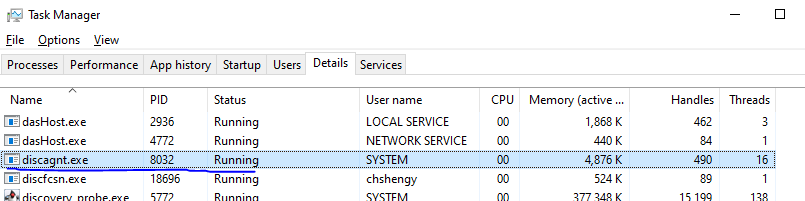 How to check UD agent status in target devices
