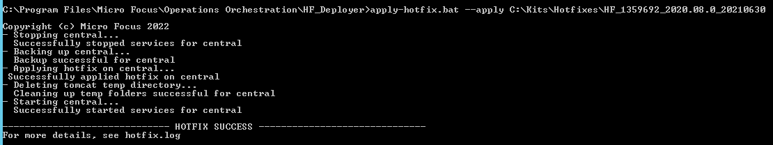 Operations Orchestration - Using the HotFix Tool
