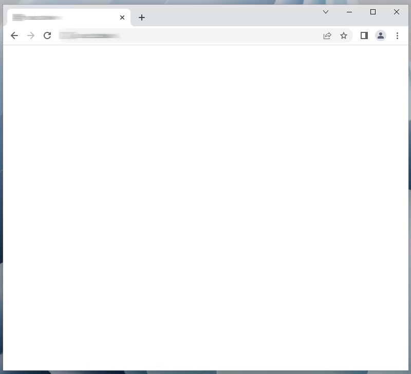 Blank page in Chrome during replay of a UFT test