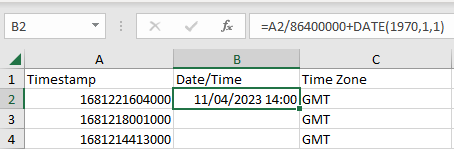 How to convert the APLS Custom Report timestamp to date/time format in ...