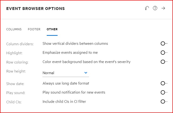 How to view all the events for child CI directly from the parent CI?