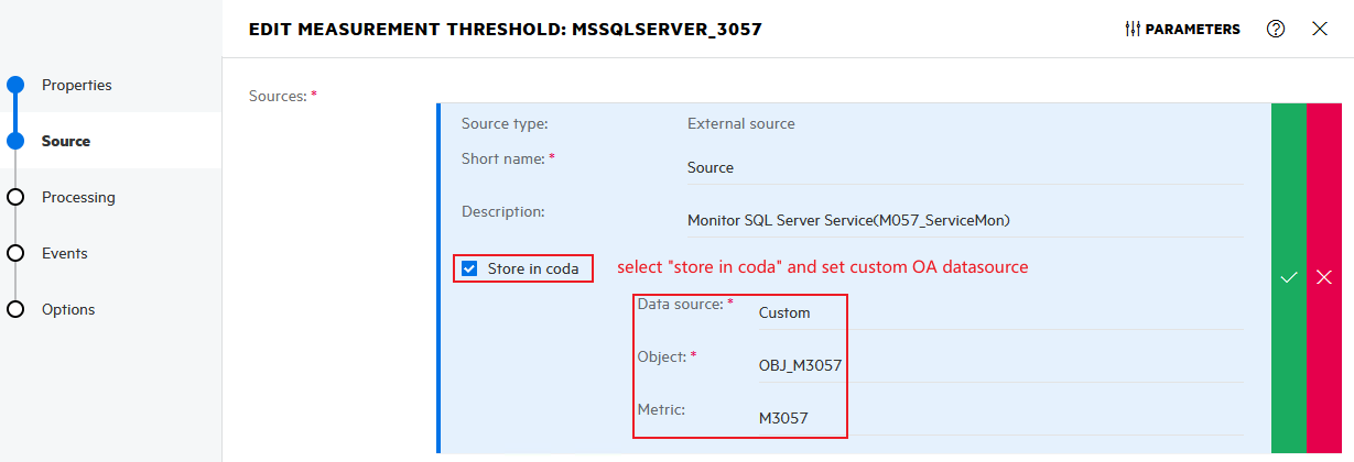 How to display the values of MP SQLServer 3057 and 3058 metrics on OBM's PD