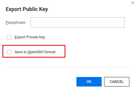 Public Key Authentication from a Reflection Secure Shell Client for ...