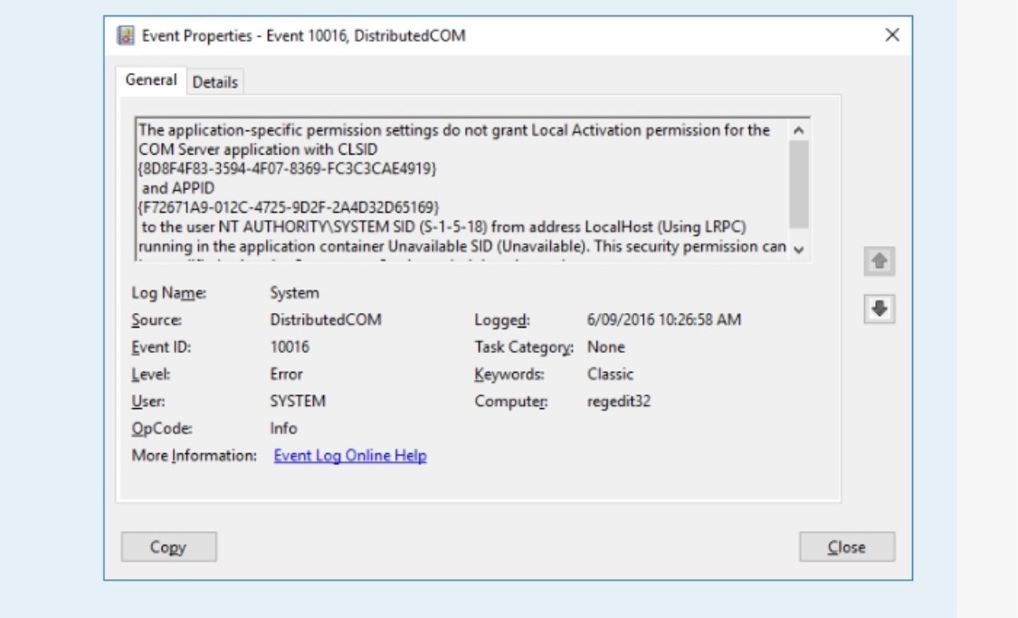 Runtime setting shows blank screen