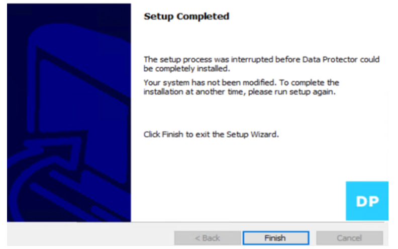 Install DP GUI Failed