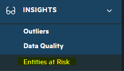 Unable to access Intelligence data from "Entities at risk link" the ...