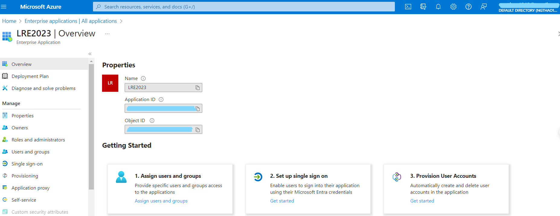SSO authentication (Azure) – LoadRunner Enterprise Configuration