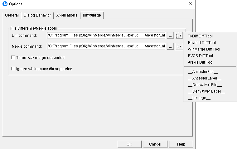 How to use WinMerge as the Diff/Merge tool for PVCS Version Manager
