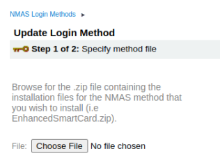 How to determine versions of NMAS methods