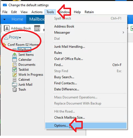 How to assign proxy rights to a GroupWise Resource