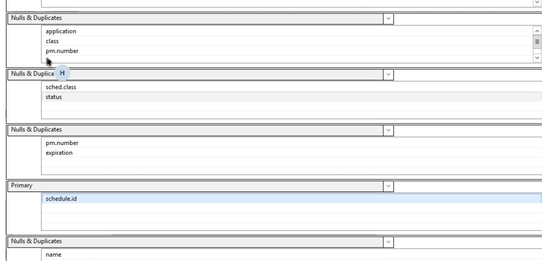 Insert into schedule displays error: dbInsert: file:(schedule) key ...