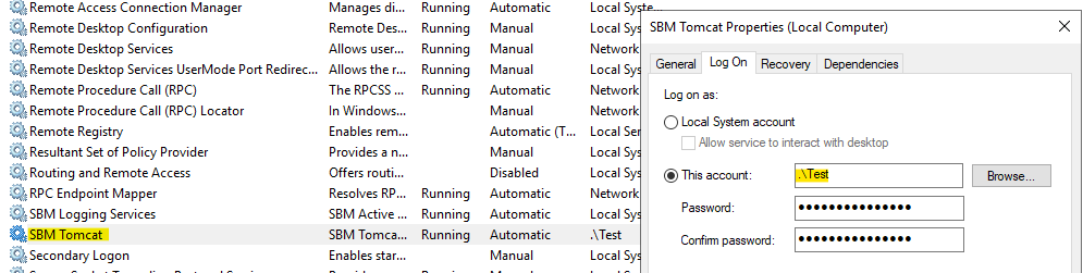 SBM: How to connect SBM to the item attachments stored in another server.