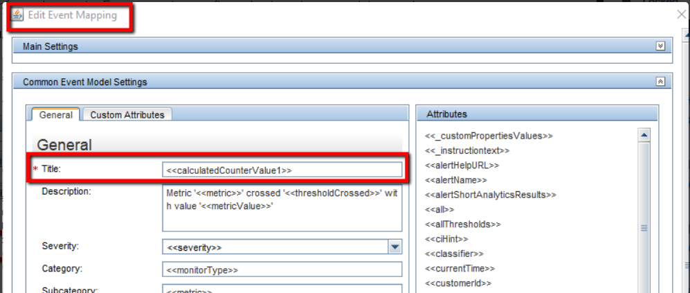 How to send a calculated metric information using the event mapping to OMi