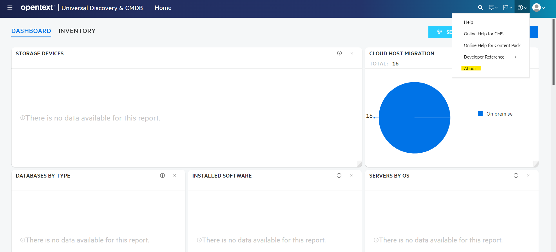 UCMDB CMS UI Licensing report showing "Invalid date Invalid date:Invalid date"