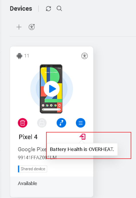 What API value does UFT Digital Lab retrieve from the Android device to ...