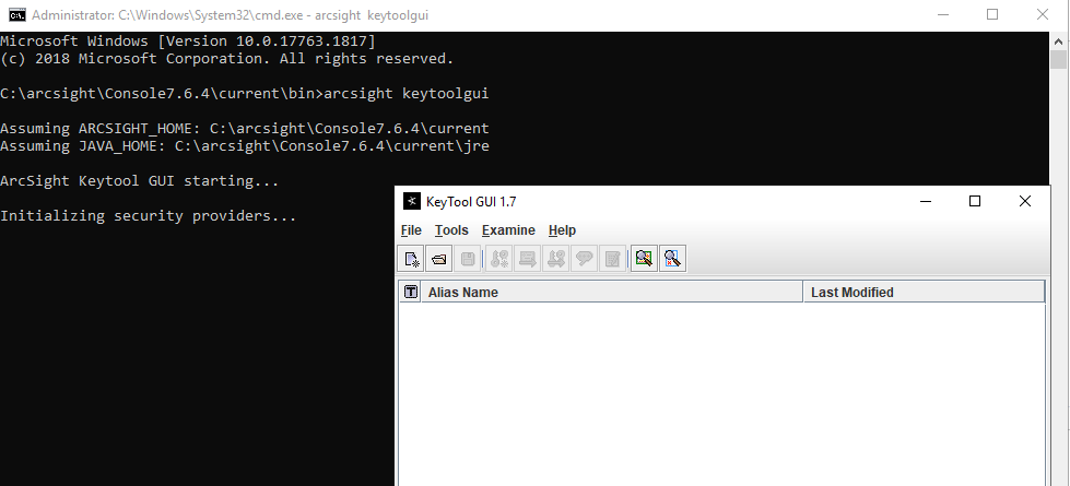 [ESM] Import the ArcSight ESM SSL certificate into the ArcSight Smart Connector using KeytoolGUI.