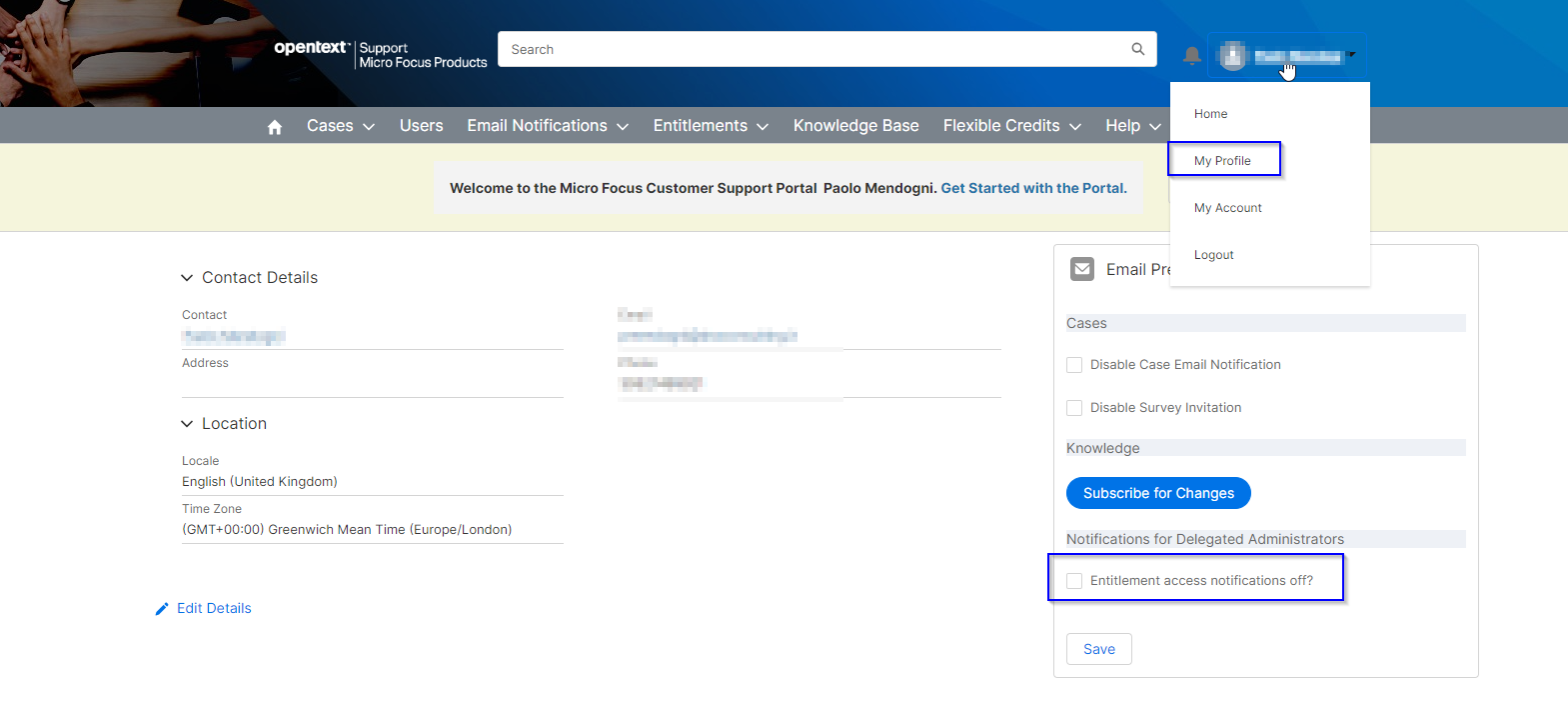 How Delegated Administrators enable notification when a user requests ...