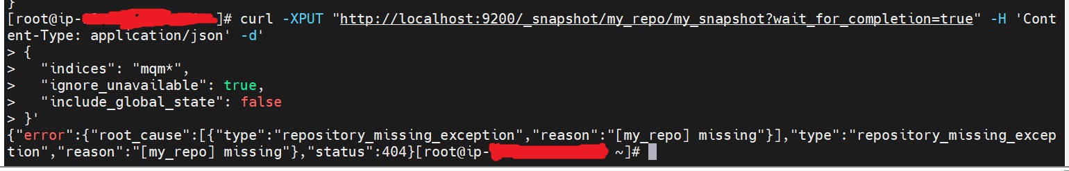 "repository_missing_exception" issue while taking backup of Elasticsearch cluster.