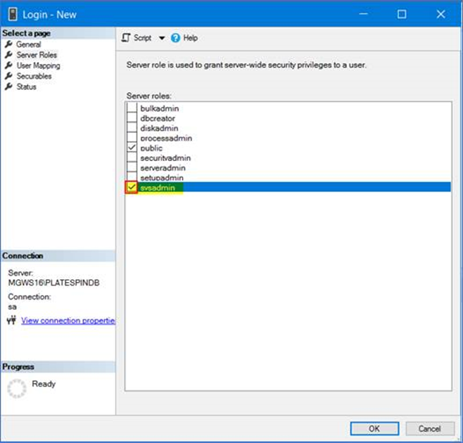 sqlcmd "The server principal "****" is not able to access the database ...