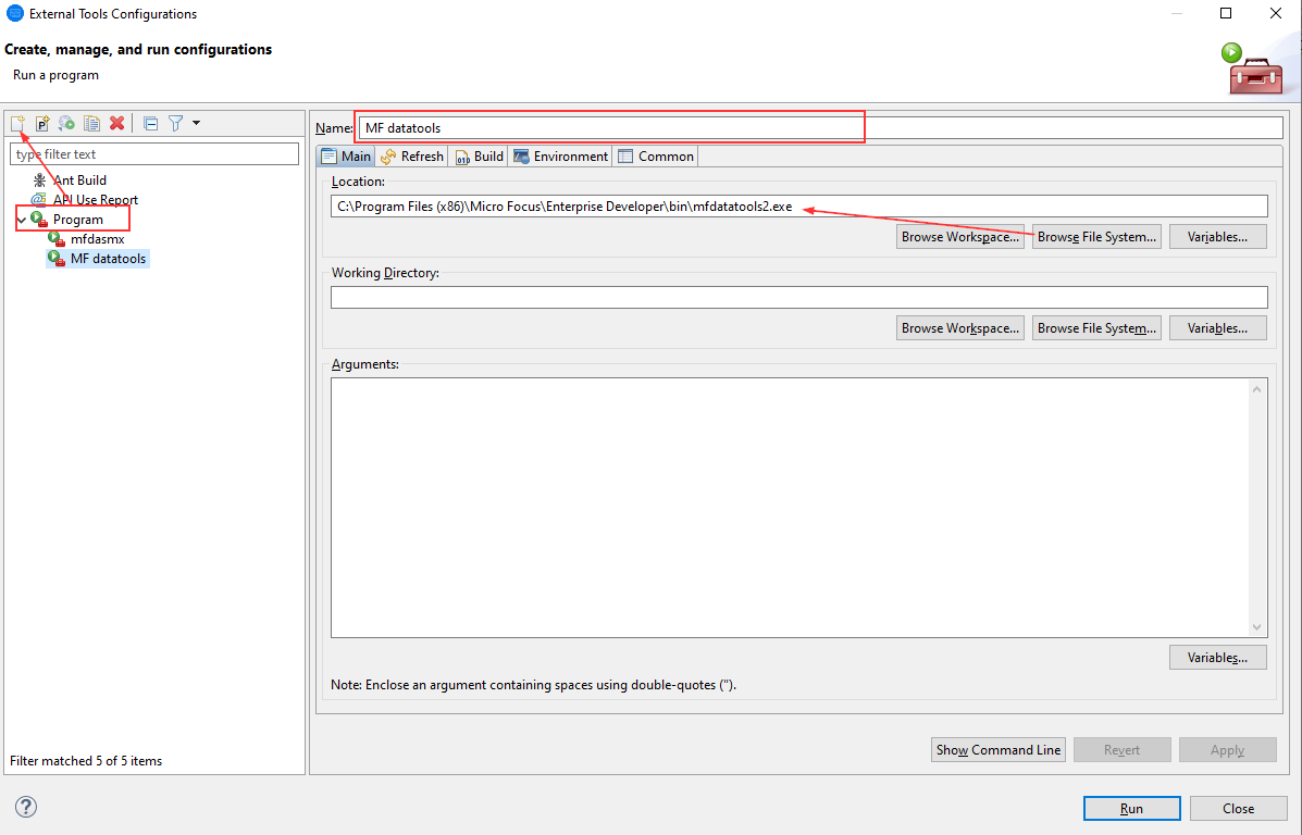 File error 9/124 generated when using mfdatatools2 with fileshare access in Enterprise Developer ...