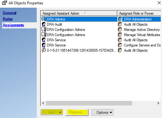 Create a Directory and Resource Administrator (DRA) Read-Only AA account