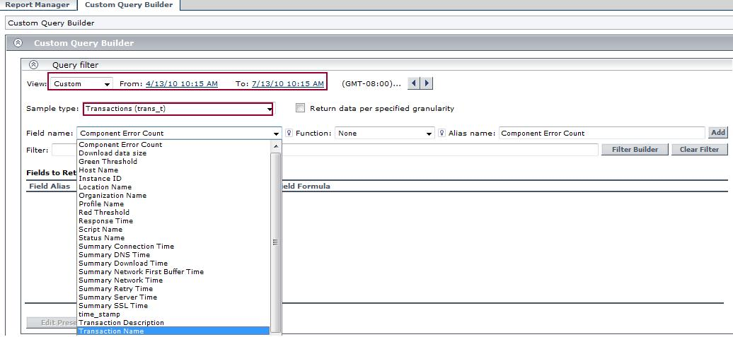 APM - How to retrieve RAW metric data for the past three months